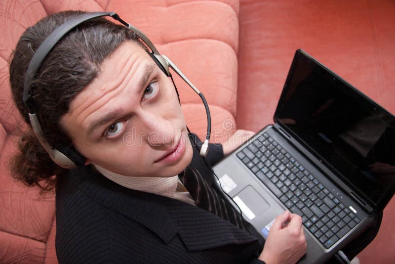 Businessman is Speaking and Working Stock Image - Image of conversation ...