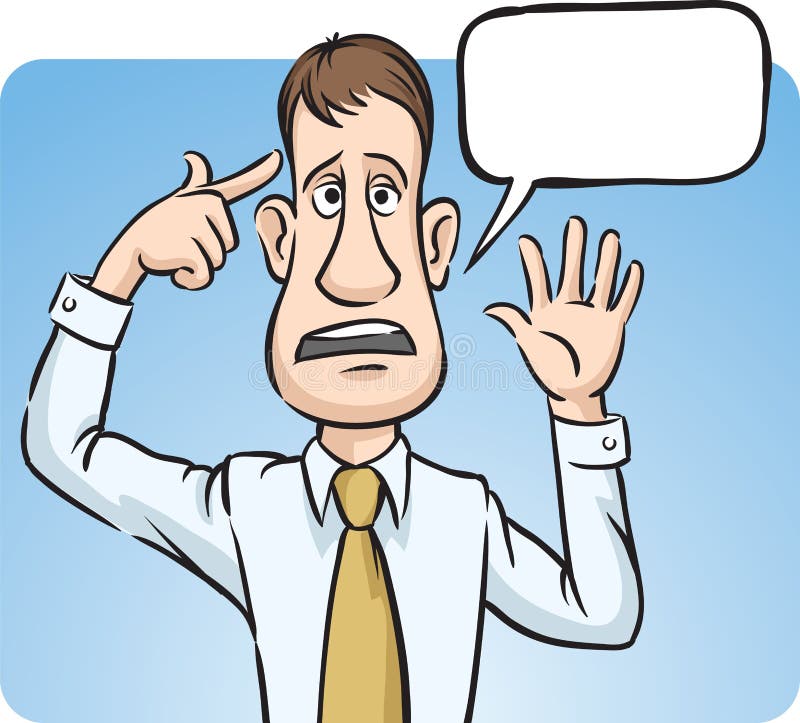 Man pointing head icon stock illustration. Illustration of facial ...