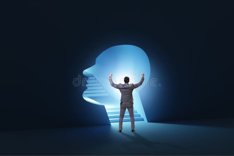 Businessman in Split Personality Concept Stock Photo - Image of dream ...