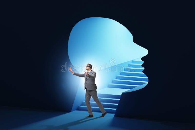 Businessman in Split Personality Concept Stock Illustration ...