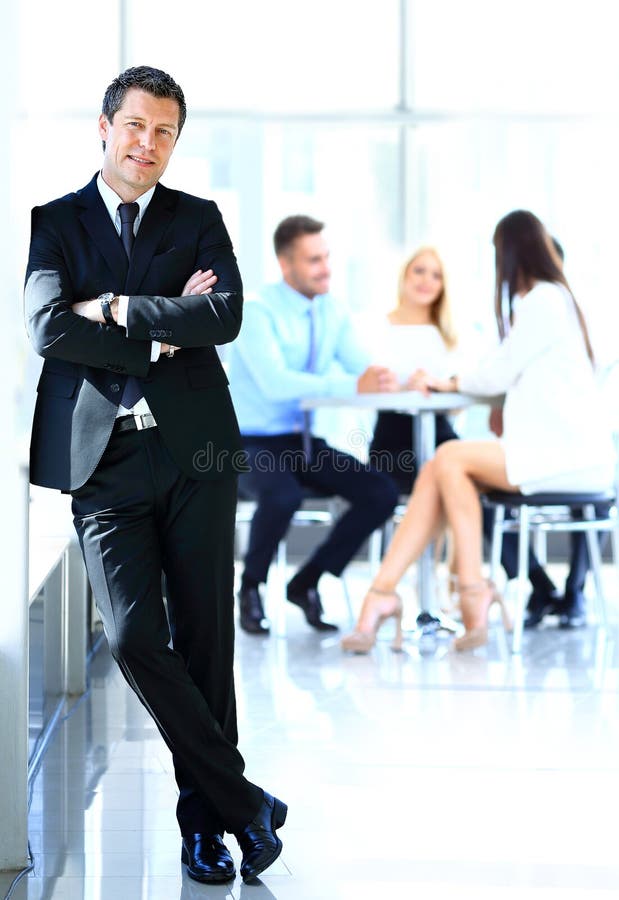 Businessman standing stock photo. Image of businessman - 38301944