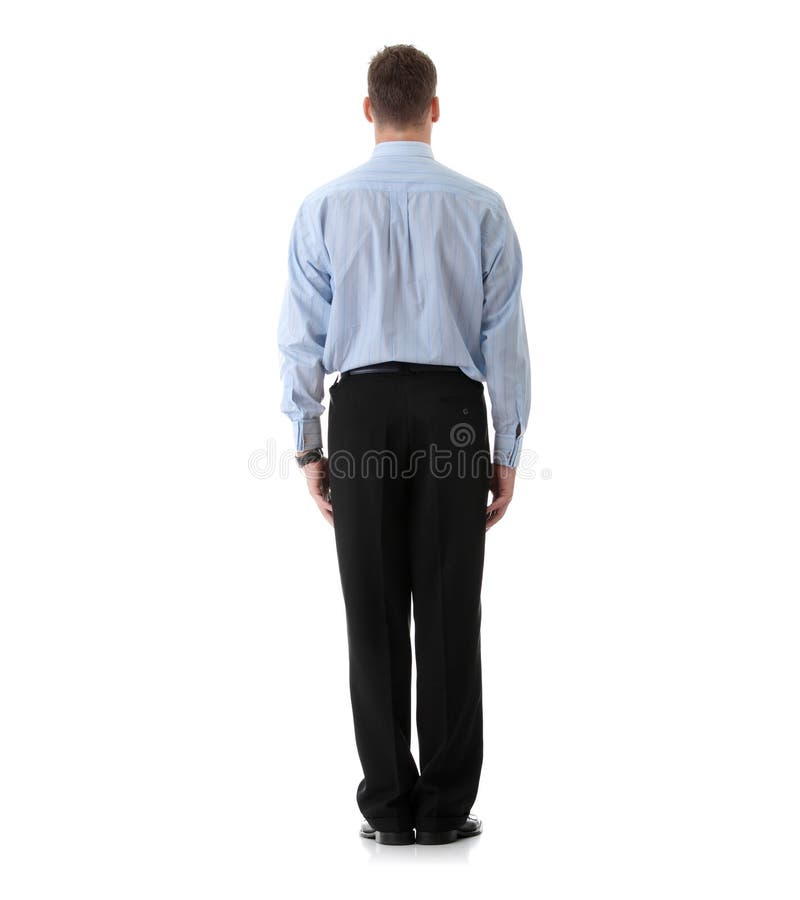 Businessman standing back stock image. Image of body - 15589453