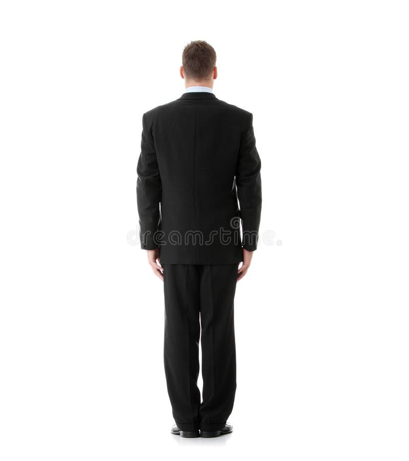 Businessman Holding His Hands Behind His Back Stock Image - Image of ...