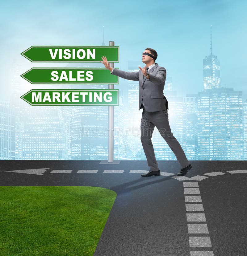 Businessman Standing at Crossroads of Corporate Strategy Stock Photo ...