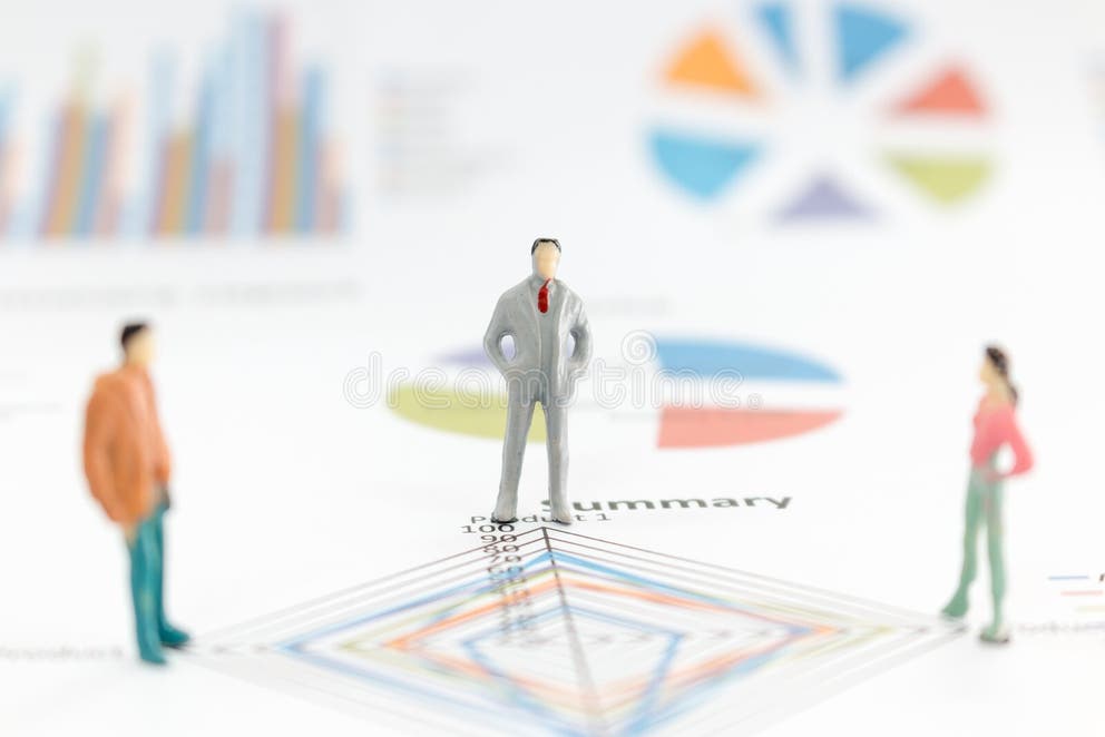 Businessman Standing on a Graph Chart Stock Image - Image of business ...