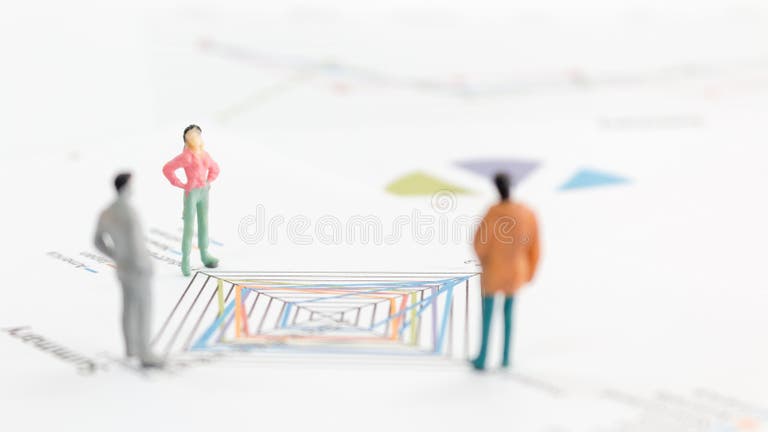 Businessman Standing on a Graph Chart Stock Photo - Image of standing ...