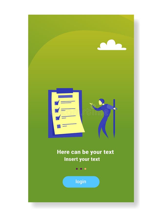 Businessman Standing Looking Check List Think Problem Solution Planning ...