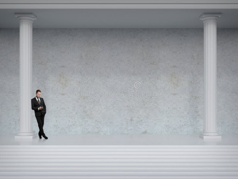 Businessman standing stock image. Image of male, entrepreneur - 31847043