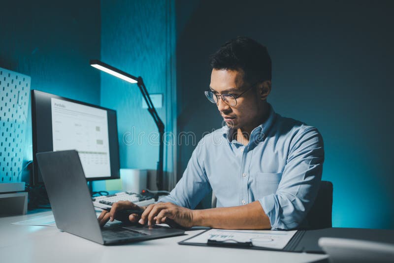 Businessman is Stressed because of Business Problems in the Office ...