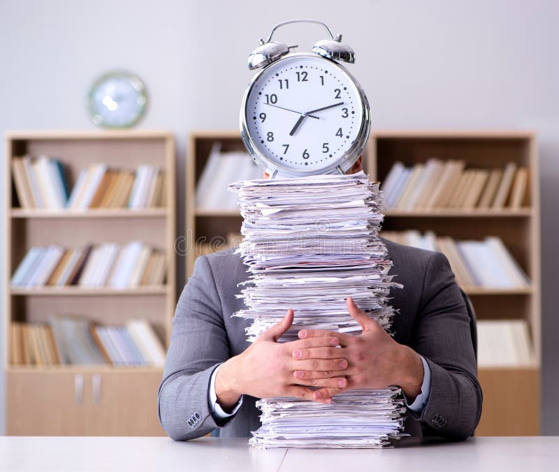 Businessman Struggling With Multiple Priorities Stock Image - Image of ...