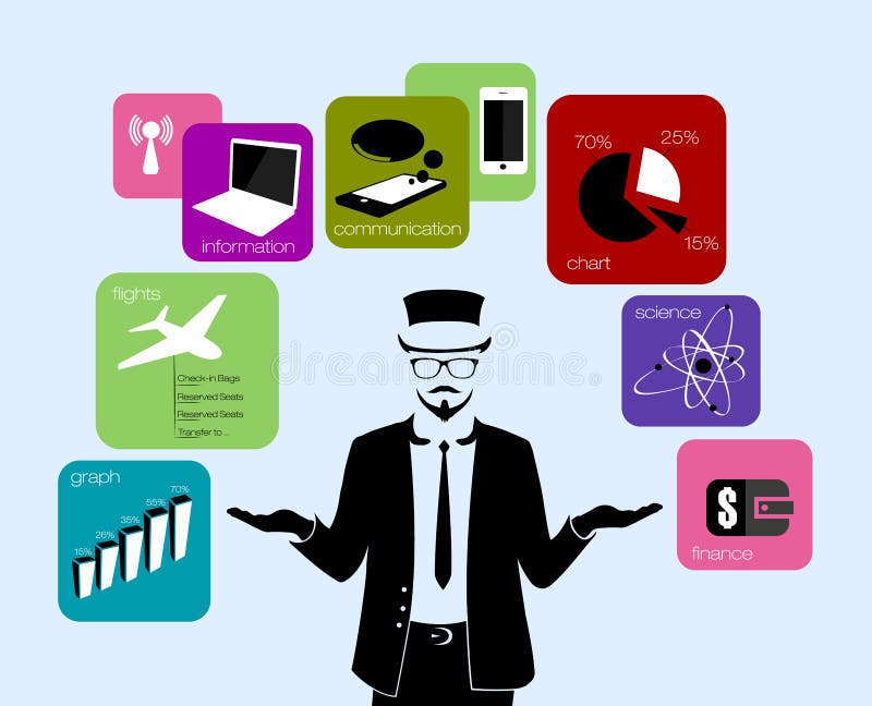 Businessman style elements stock vector. Illustration of businessman ...