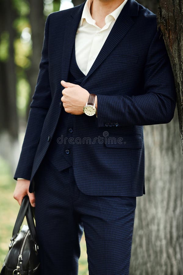 Businessman Style. Men Style Stock Image - Image of elegant, happy ...