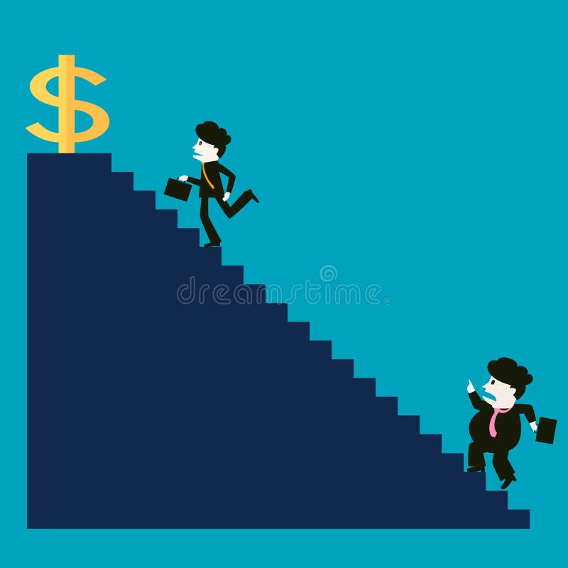 The Businessman is Successful while the Competitor is Not Successful ...