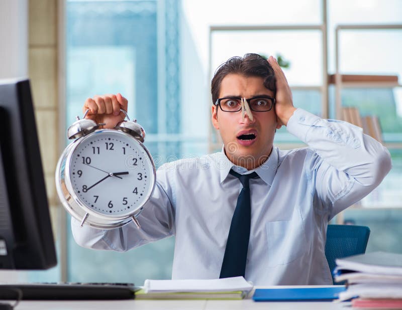 Businessman Suffering from Excessive Armpit Sweating Stock Photo ...