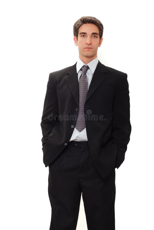 Businessman in suit stock photo. Image of shirt, white - 6095438