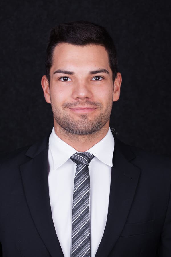 Businessman in suit stock image. Image of look, black - 31455911