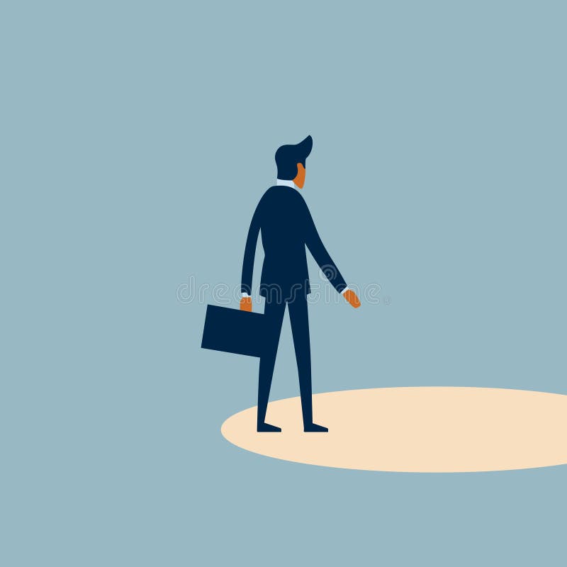 A Businessman in a Suit with a Suitcase. Dynamic Pose. Vector ...