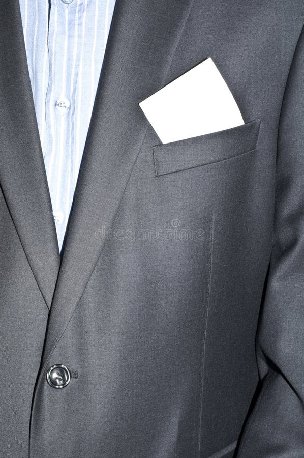 Businessman in Suit with White Paper Stock Image - Image of calling ...