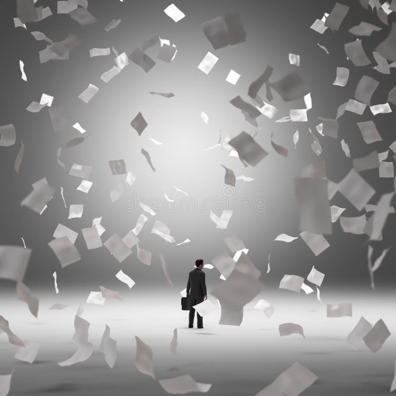 Papers flying stock image. Image of overworked, education - 23258381