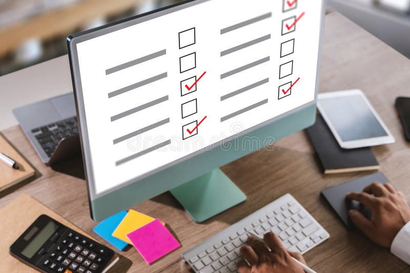 Businessman SURVEY and Results Analysis Discovery Concept Stock Image ...