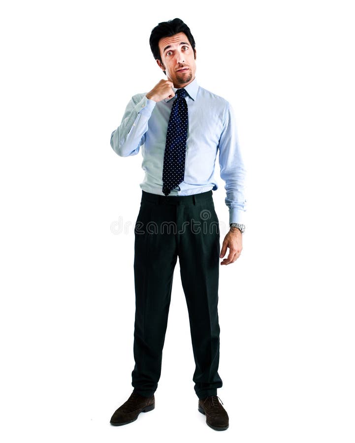 Young man sweating stock photo. Image of sweat, office - 26611632