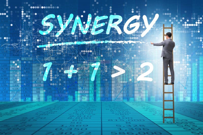 Businessman in Synergy Business Concept Stock Photo - Image of ...