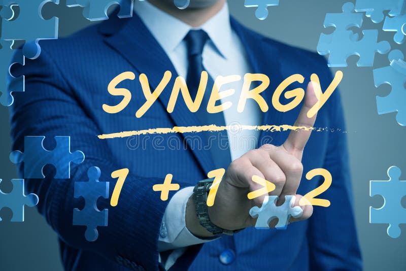 Businessman in Synergy Business Concept Stock Photo - Image of synergy ...