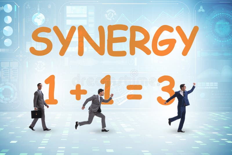 Businessman in Synergy Business Concept Stock Image - Image of ...