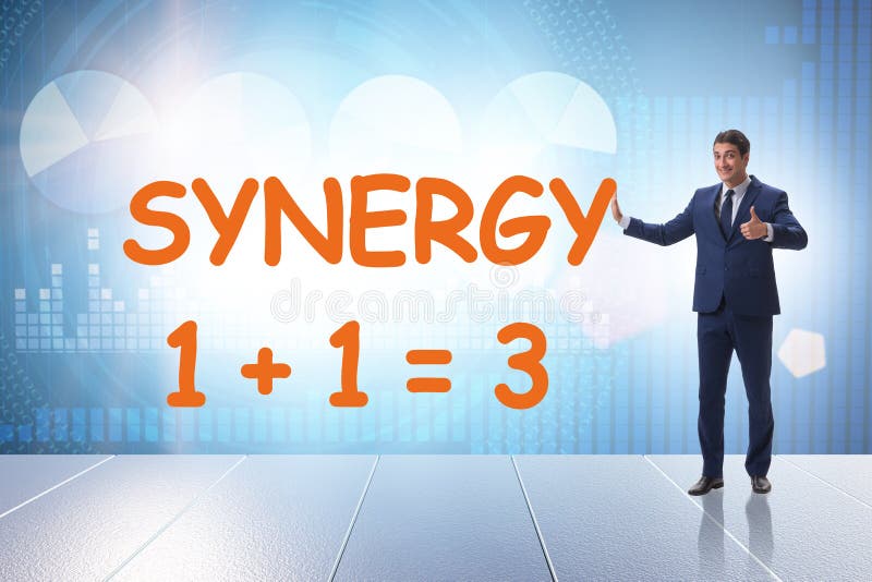 Businessman in Synergy Business Concept Stock Image - Image of ...