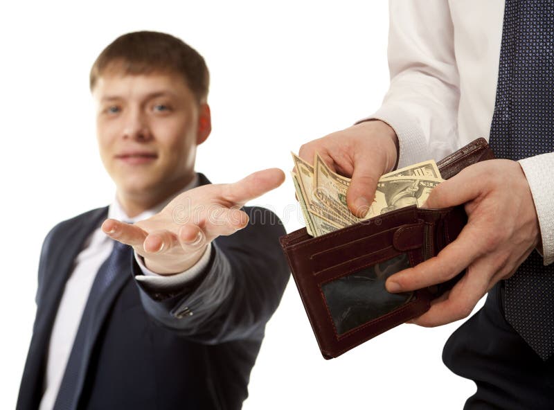 Giving a bribe stock photo. Image of business, people - 32043928