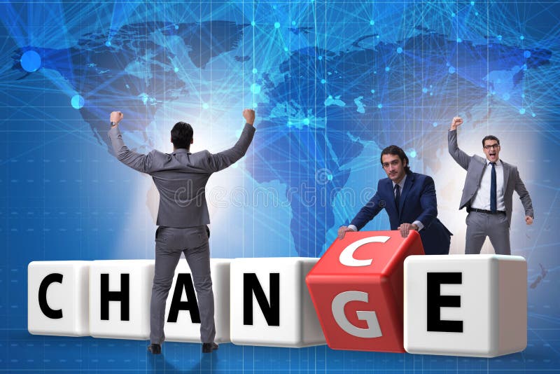 Businessman Taking Chance for Change Stock Photo - Image of businessman ...