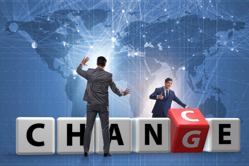Businessman Taking Chance for Change Stock Image - Image of opportunity ...