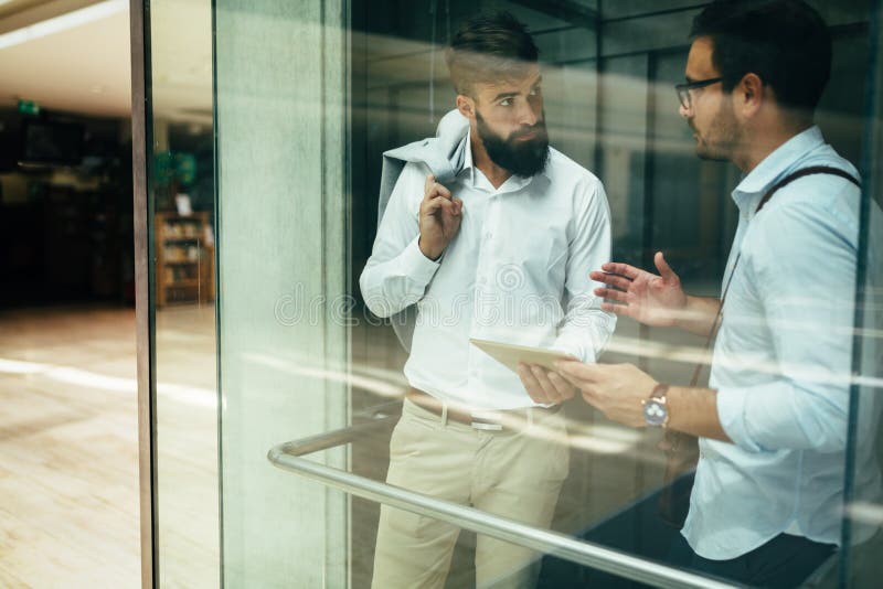 Businessman Taking the Elevator Stock Photo - Image of indoors ...
