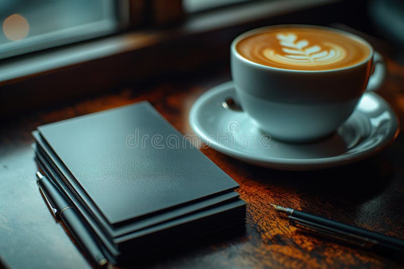 Businessman Taking Notes during Coffee Break in Cafe Stock Illustration ...
