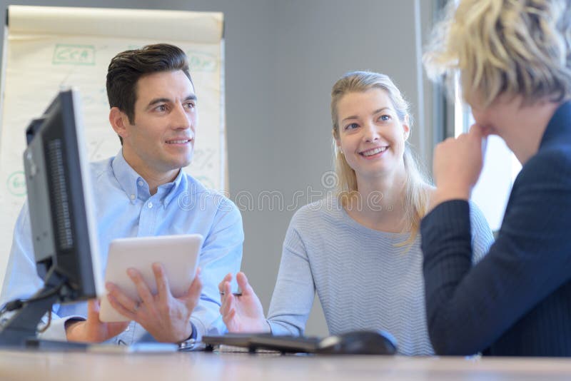 Businessman Taking Notes at Office Meeting Stock Photo - Image of boss ...