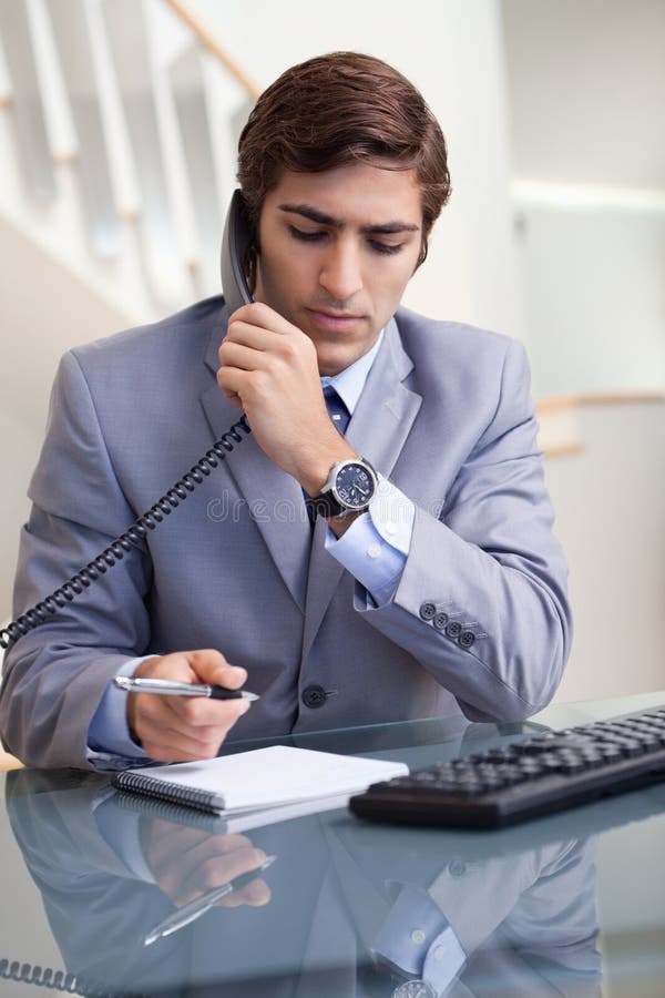 Businessman Taking on the Phone Stock Photo - Image of call ...
