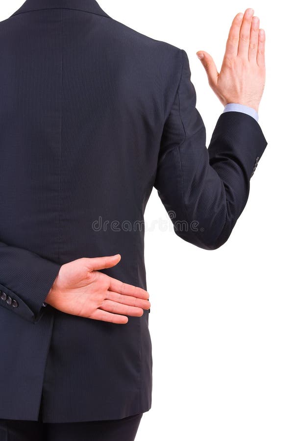 Businessman taking oath. stock image. Image of gesturing - 30415057