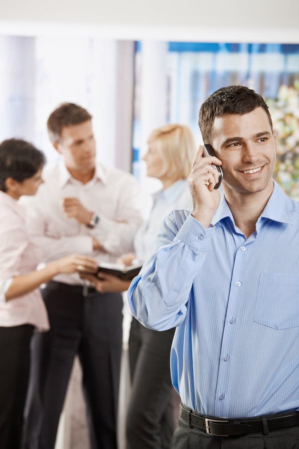 Businessman Talking at Meeting Stock Image - Image of colleagues ...