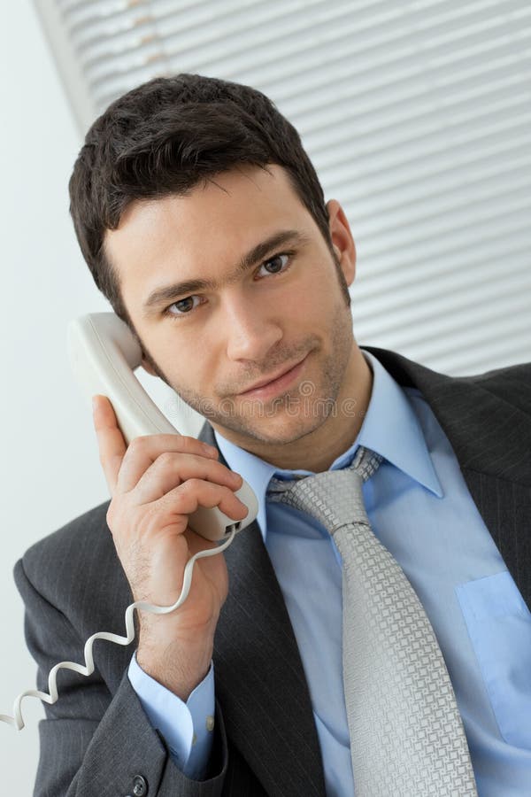 Businessman Talking on Phone Stock Photo - Image of businessman, adult ...