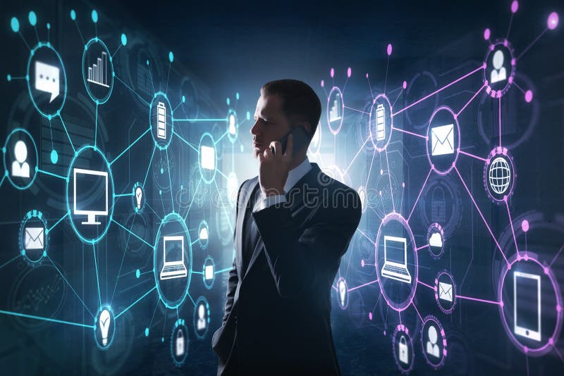 Future and Communication Concept Stock Photo - Image of abstract ...