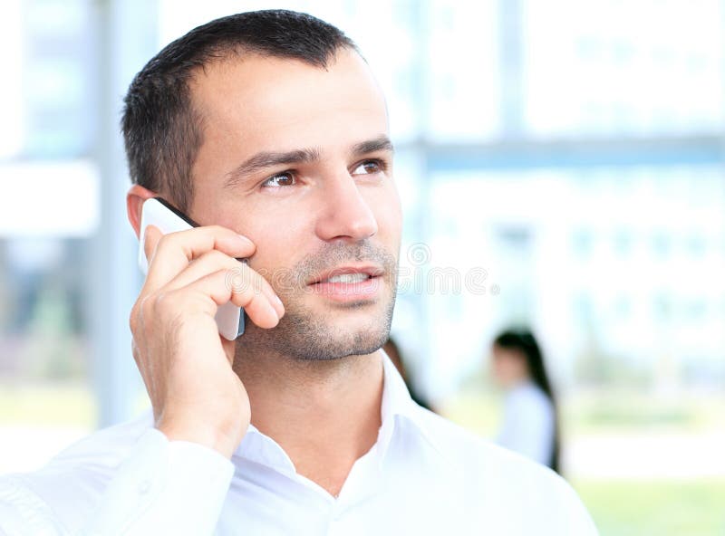 Trendy Man Talking on Phone Stock Image - Image of conversation ...