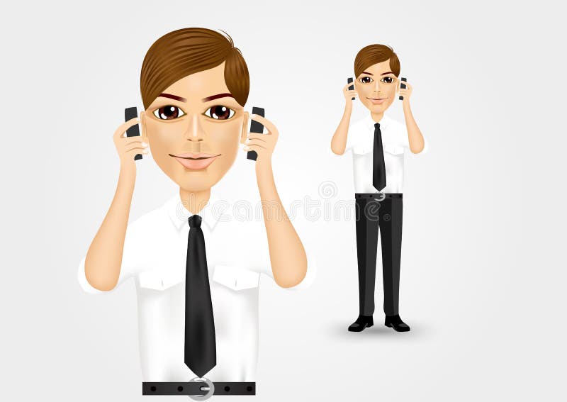 Businessman Talking Two Cell Phones Stock Illustrations – 13 Businessman Talking Two Cell Phones ...