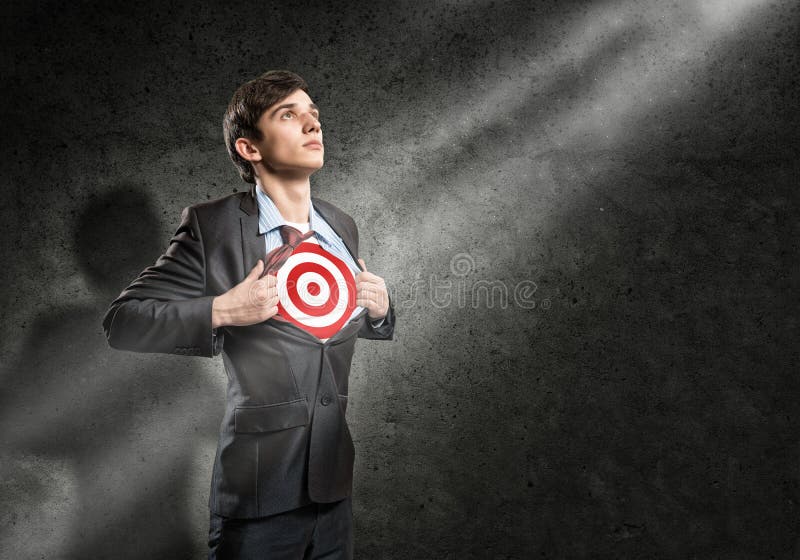 Businessman target stock photo. Image of pulling, courage - 39843702