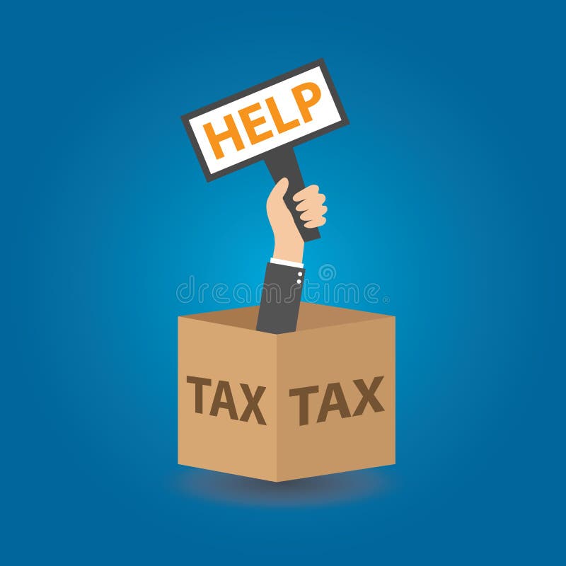 Businessman and Tax Burden. Vector Flat Illustration Stock Vector ...