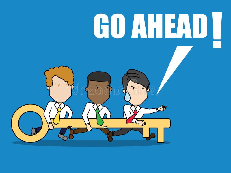 Businessman Team Holding Key Stock Vector - Illustration of department ...