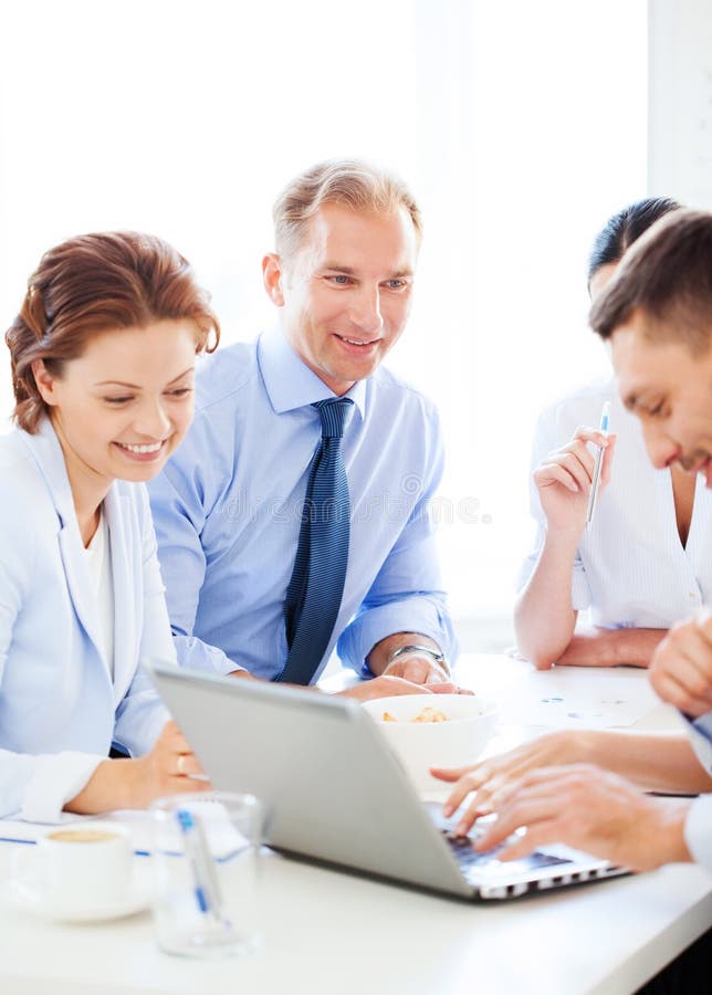 Businessman with Team on Meeting in Office Stock Image - Image of ...