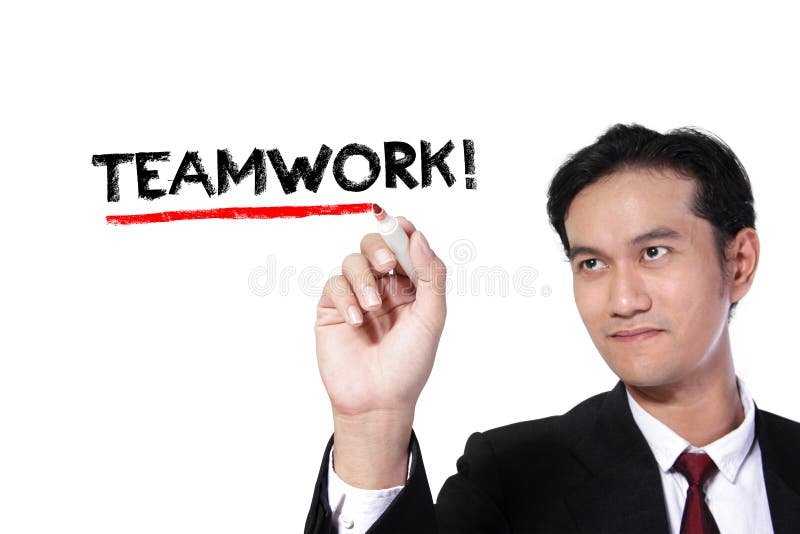 Businessman on Teamwork stock image. Image of asian, company - 65775127