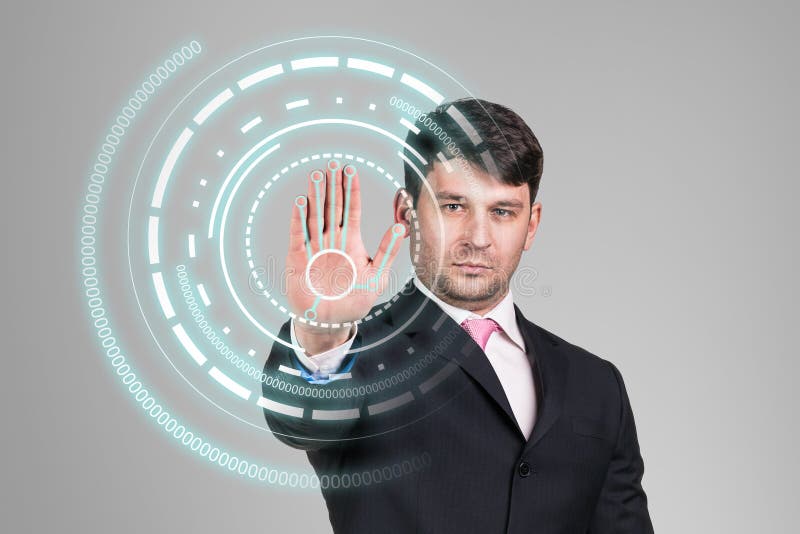 Businessman Technology Concept Stock Image - Image of gray, achievement ...