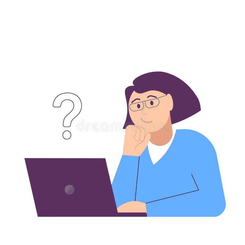 Businessman Tensely Thinks Over the Solution of the Issue Stock Vector ...