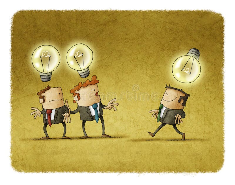 Businessman Thing Different Stock Illustration - Illustration of ...